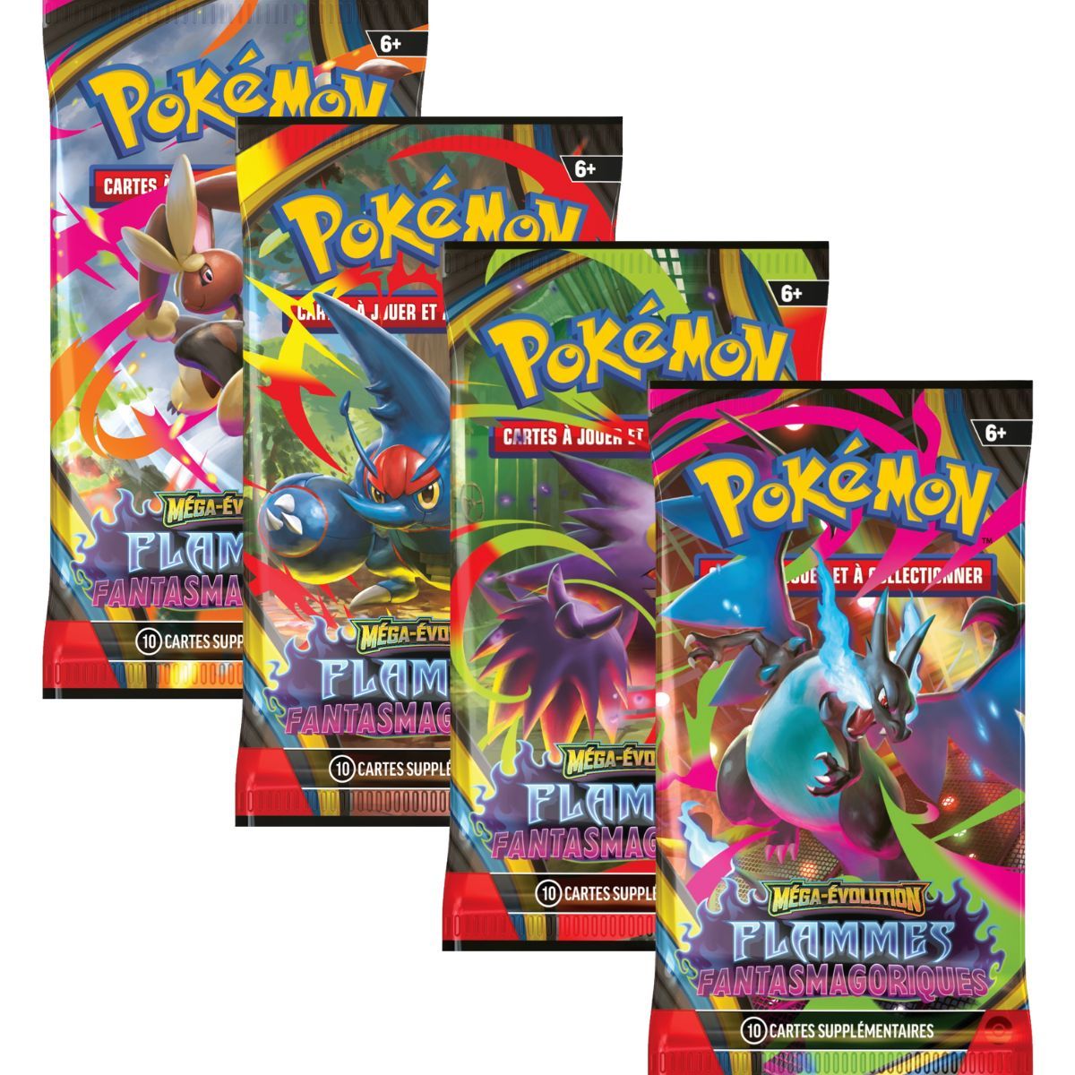 Artset [ME02] - Boosters Flammes Fantasmagoriques - Pokémon - FR - Méga ...