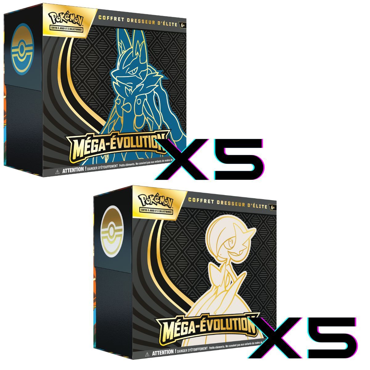 ETB Méga Evolution - Case de 10 Coffrets Dresseur d'Elite - Pokémon ...