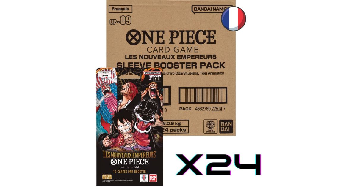 One Piece CG - OP09 - Carton de 24 Boosters sous blisters - FR | DestockTCG