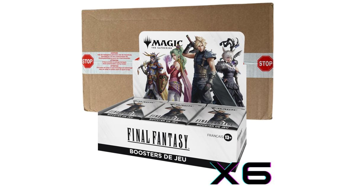 MTG x Final Fantasy - FR - Case de 6 Boites de 30 Boosters Play - Magic ...