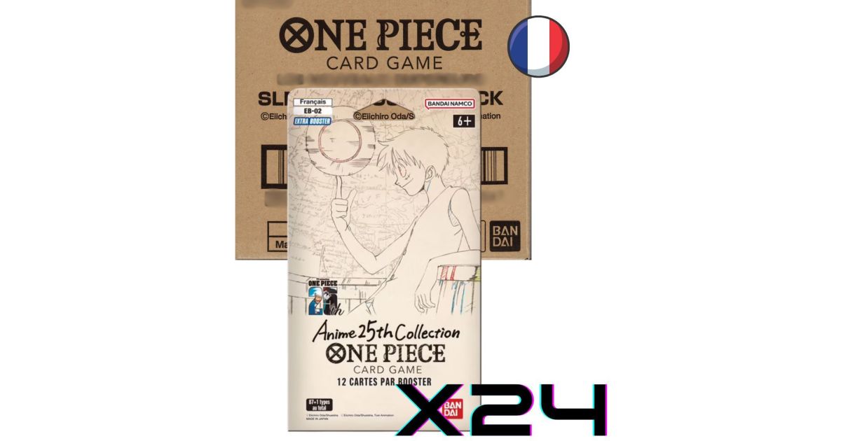 One Piece CG - EB02 - Anime 25th Collection - Carton de 24 Boosters ...