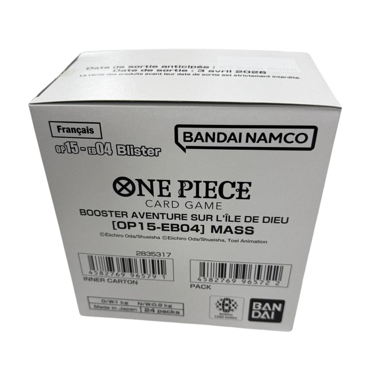 One Piece CG - Carton de 24 Blisters - [OP15 - EB04] AVENTURE SUR L'ÎLE ...
